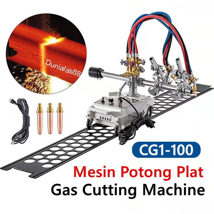 Jual Mesin Potong Plat CG1-100 Gas Cutting Machine CG1 100 Rel Rail ...