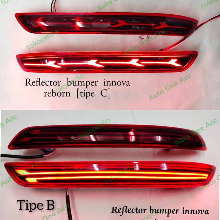 Jual Lampu LED Reflector Bemper Toyota Innova Reborn | Shopee Indonesia