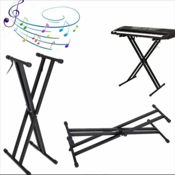 Jual STAND KEYBOARD DOUBLE SILANG / STANDING KEYBOARD PIANO DIGITAL ...