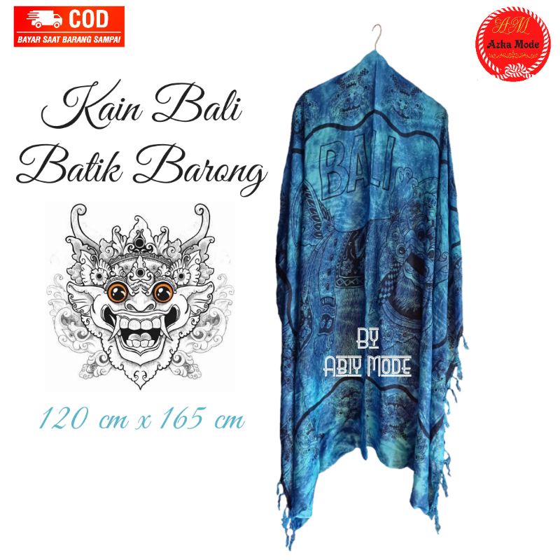Jual Kain Bali Pantai - Kain Bali Motif Batik Barong - Sarung Pantai ...