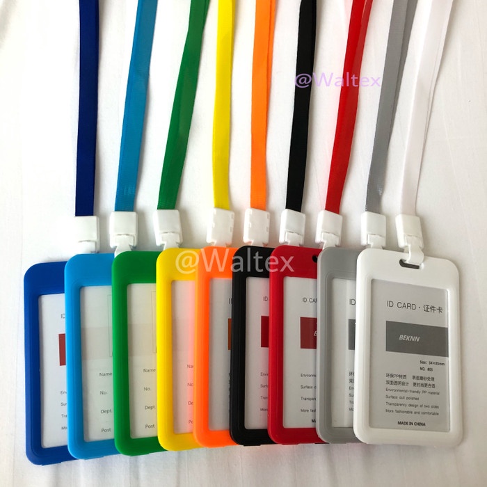 Jual ID Card Holder Name tag id 2 muka / Card Holder / Tempat ID Card 2 ...
