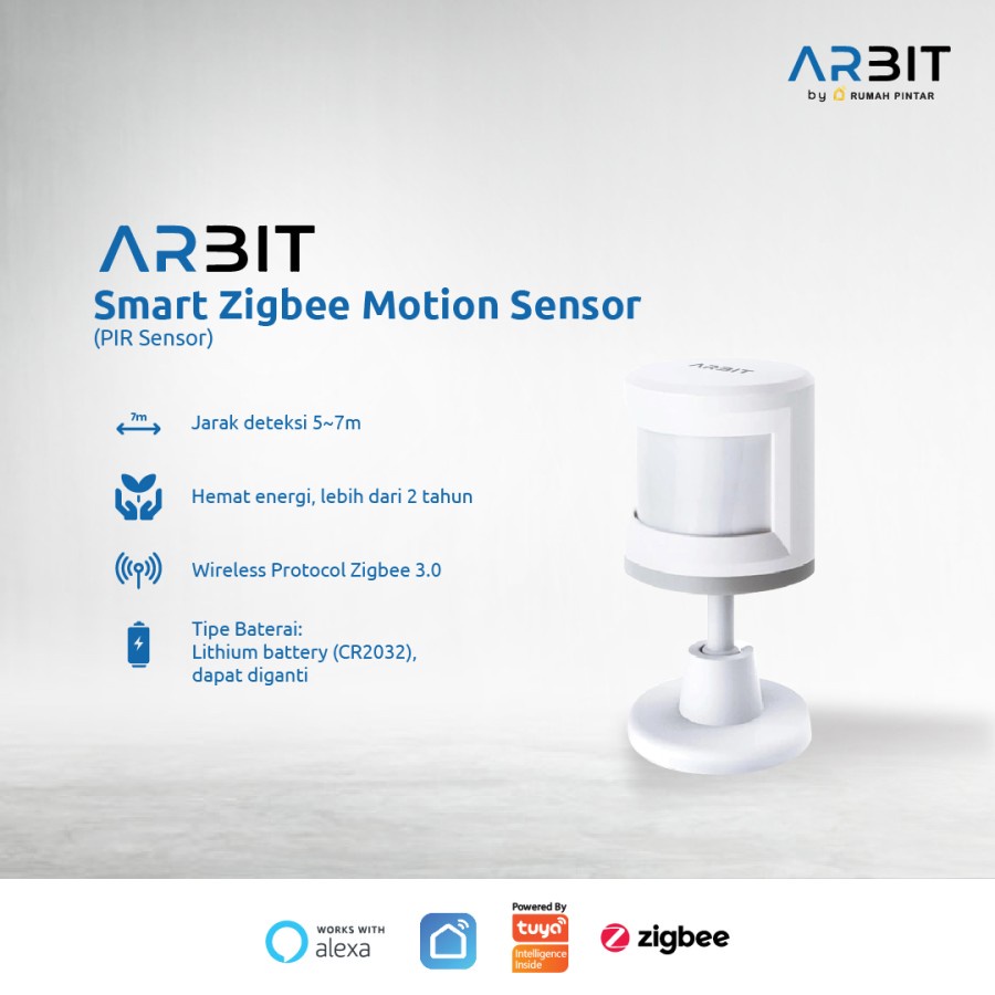 Jual ARBIT - Zigbee Smart PIR Motion Sensor TUYA | Shopee Indonesia