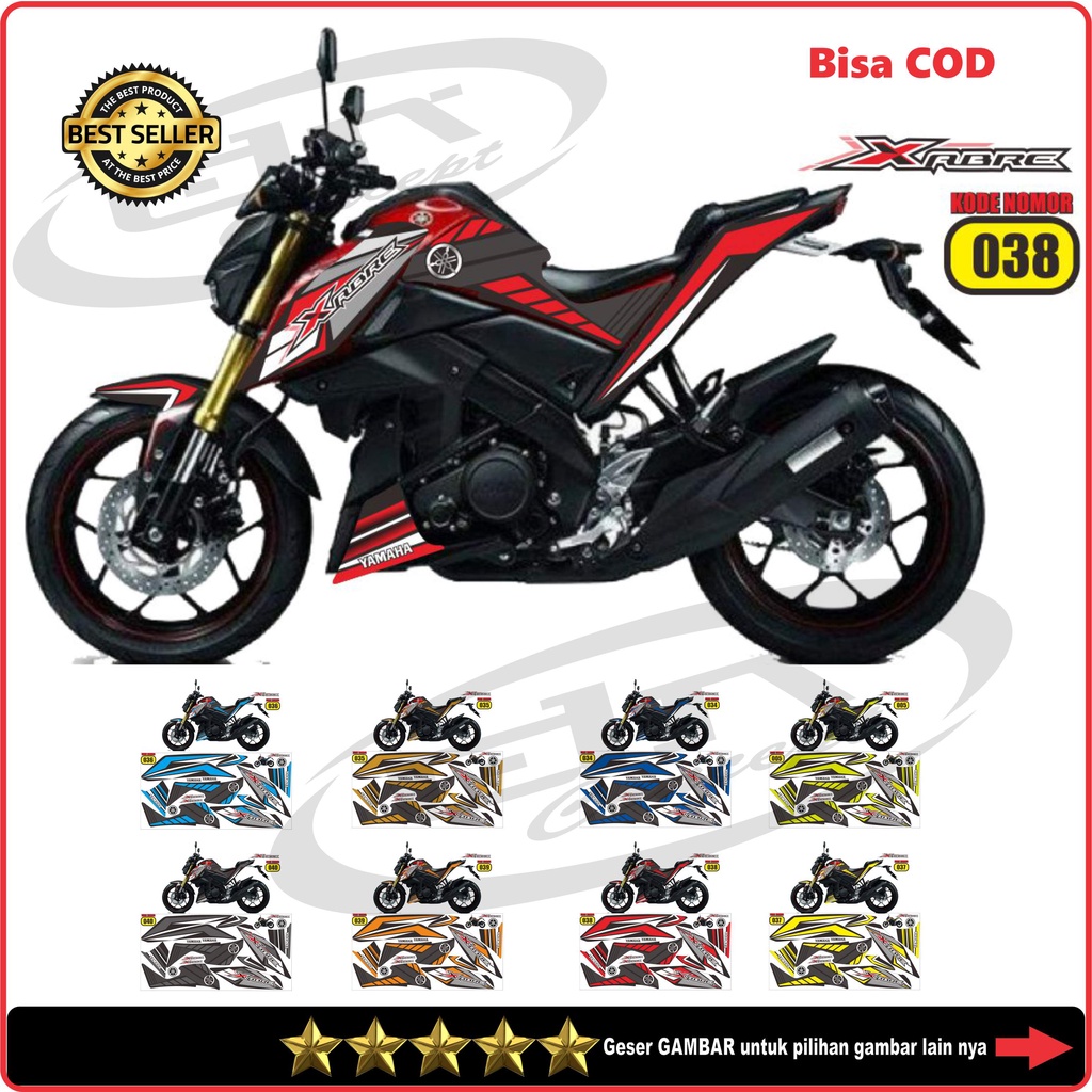 Jual Stiker Striping Yamaha XABRE Variasi KT Custom Decal Sticker Motor ...