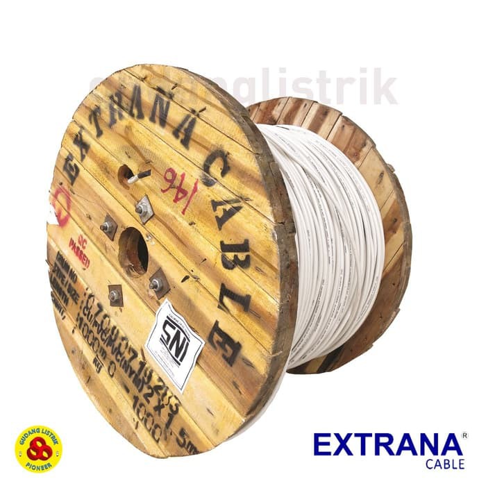 Jual Extrana Kabel NYM 2x1.5mm Meter 2x1,5 isi 2 nym 2 x 1.5 Meteran ...