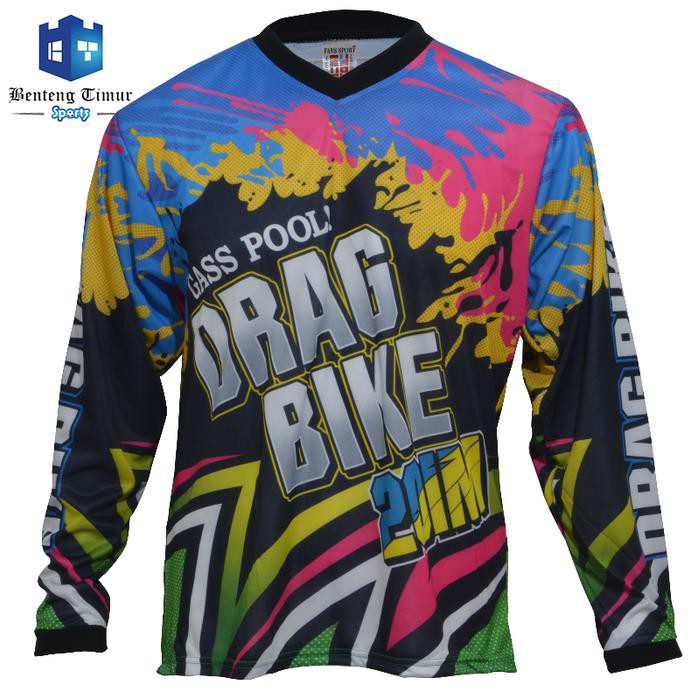Jual Jersey Drag Bike / Baju Sepeda / Baju Motor Cross | Shopee Indonesia