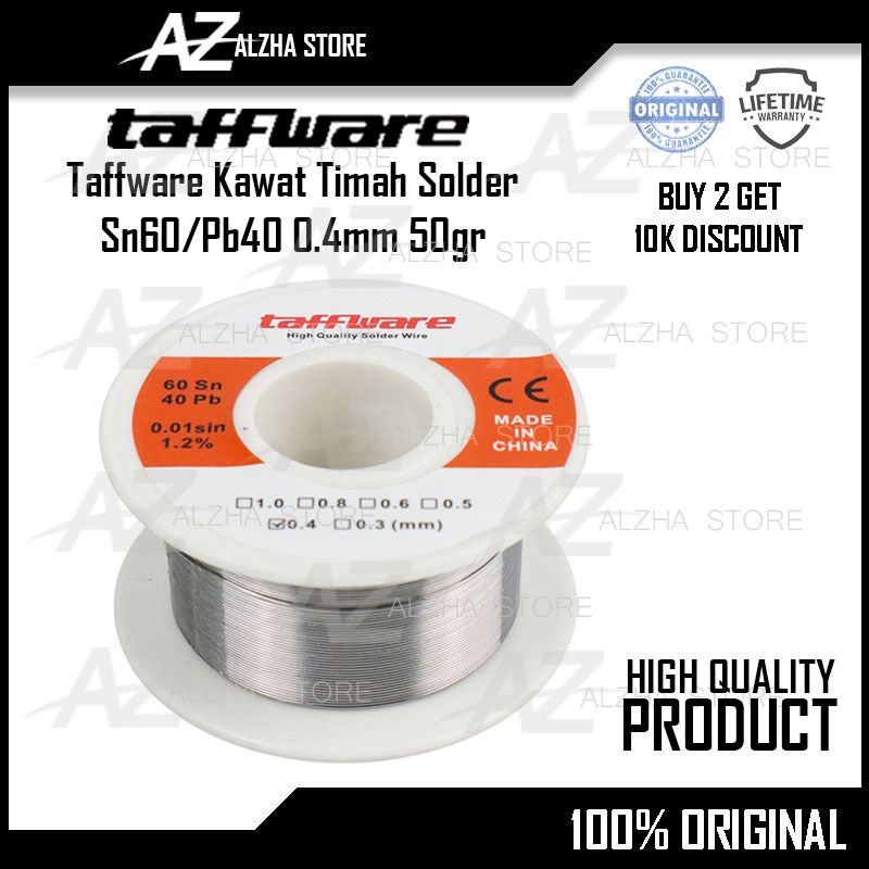 Jual [BEST QUALITY] KAWAT TIMAH SOLDER SN60 / PB40 0.4MM 50GR | Shopee ...