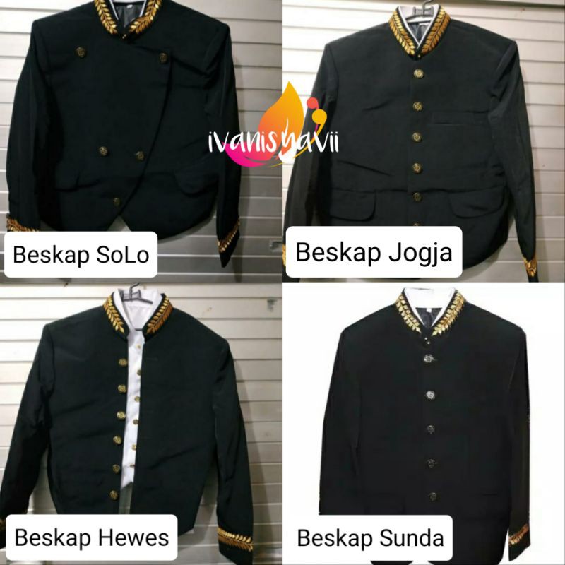 Jual Beskap Pres, Premium Bahu Tegak - Beskap Jogja/ Solo/ Sunda/ Hewes ...