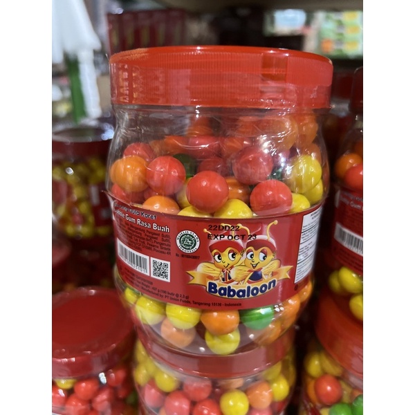 Jual permen babalon / babaloon permen karet toples 437gr | Shopee Indonesia