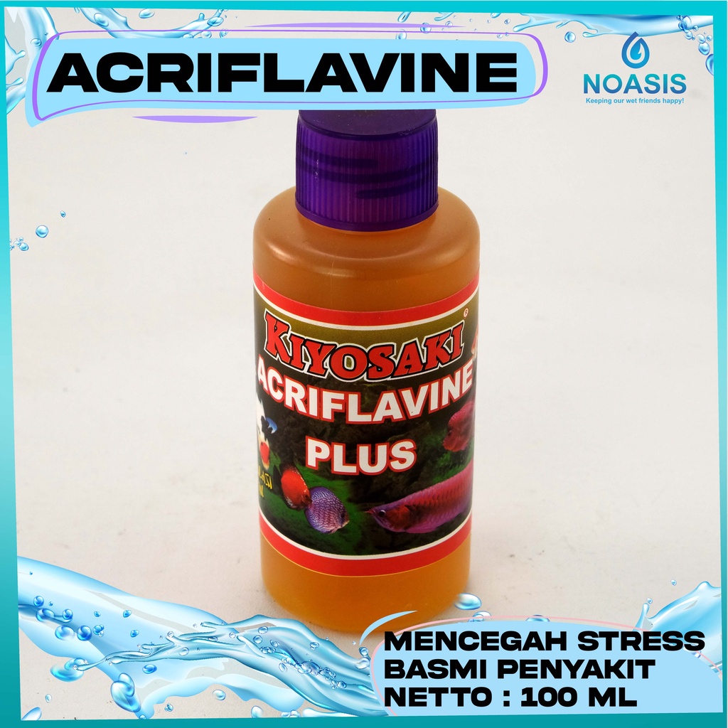 Jual OBAT IKAN HIAS ACRIFLAVINE PLUS KIYOSAKI 100 ml | Shopee Indonesia