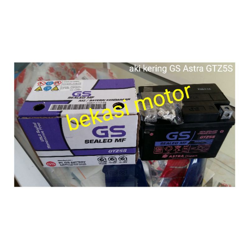 Jual GTZ5S accu battery aki kering GS astra suzuki shogun beat revo ...