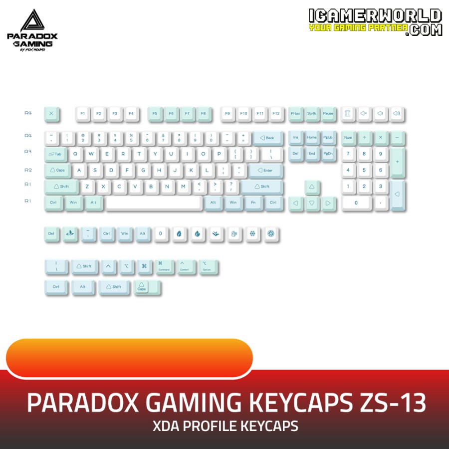 Jual Paradox ZS-13 / ZS13 XDA Profile Keycaps Mechanical Gaming ...