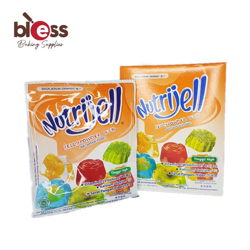 Jual NUTRIJELL 15 GR / BUBUK AGAR JELLY PUDDING INSTAN NUTRIJEL / BOX ...
