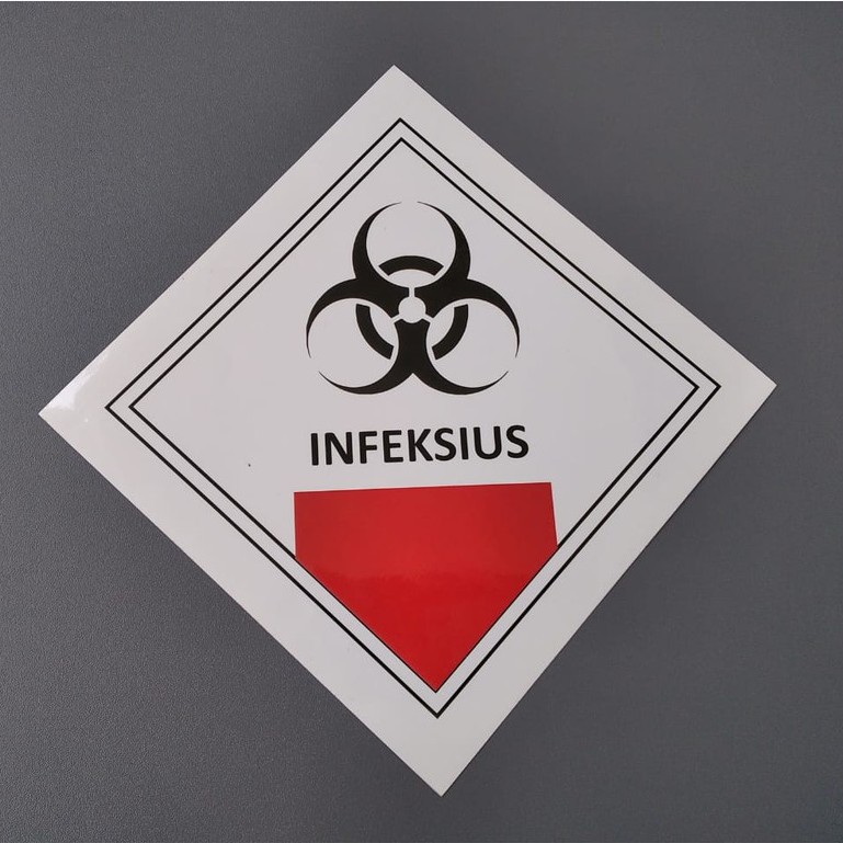 Jual Sticker Sampah Infeksius | Sticker Label B3, Bahan Vinyl ...