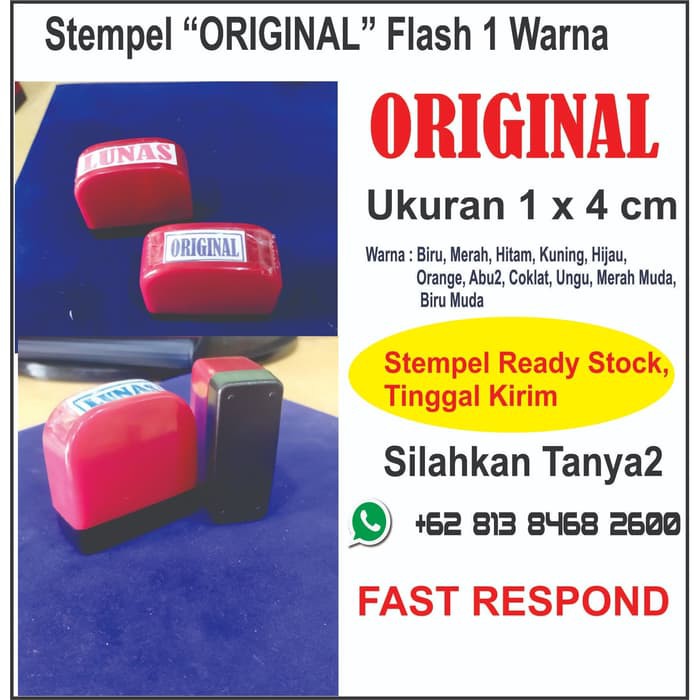Jual Stempel Original Flash 1 Warna | Shopee Indonesia