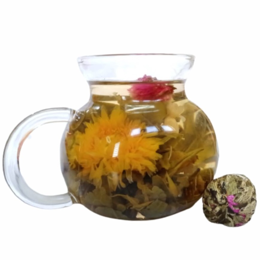 Jual Chinese Blooming Flower Tea Teh Bunga Mekar Cina (1 Pouch isi 10 ...