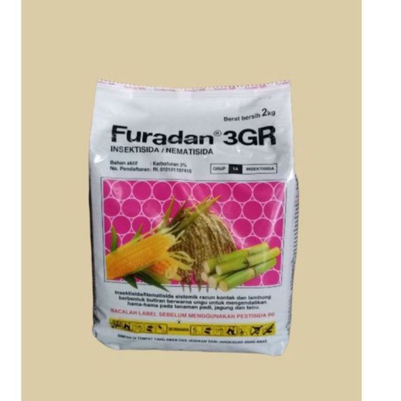 Jual Furadan 3GR 2KG Insektisida Nematisida Pengendali Hama Tanaman ...