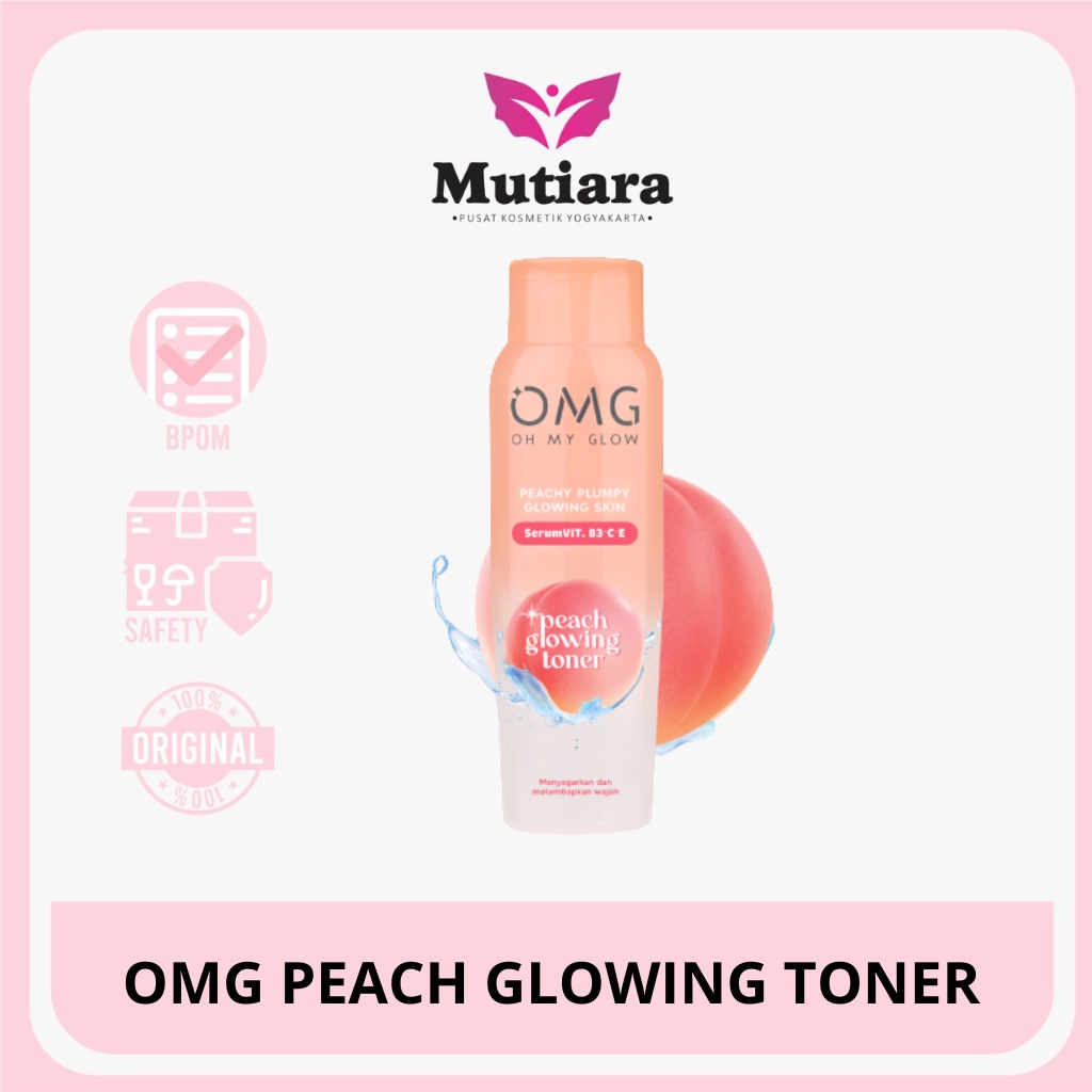 Jual OMG PEACH GLOWING TONER 100ML | Shopee Indonesia