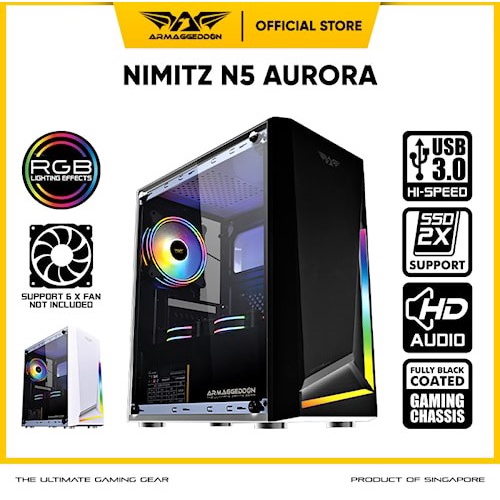 Jual Casing PC Gaming Armaggeddon Nimitz N5 Aurora Micro ATX ...