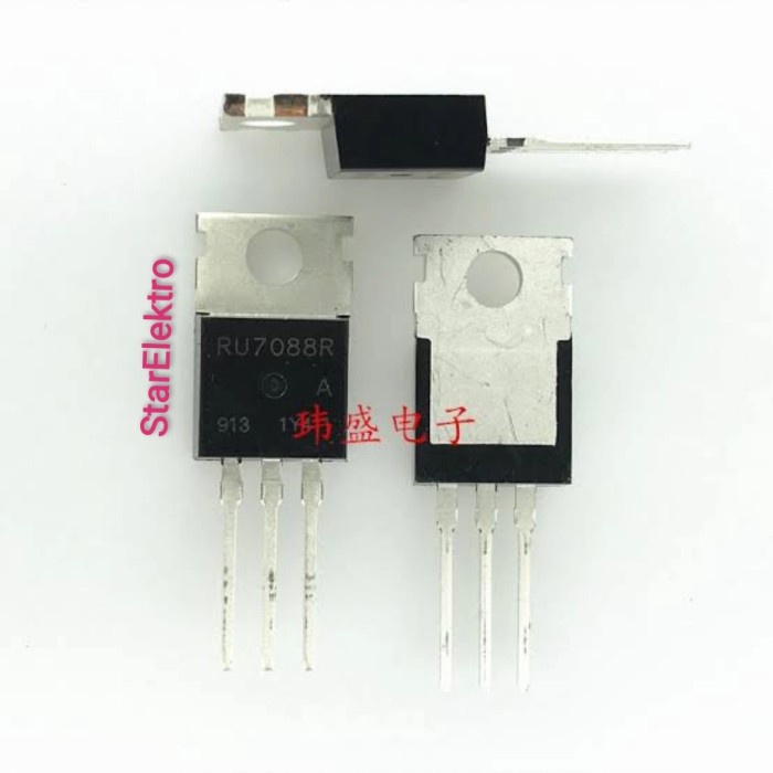Jual RU7088R RU7088 RU 7088 Mosfet Inverter N-Channel 70V 80A To-220 ...