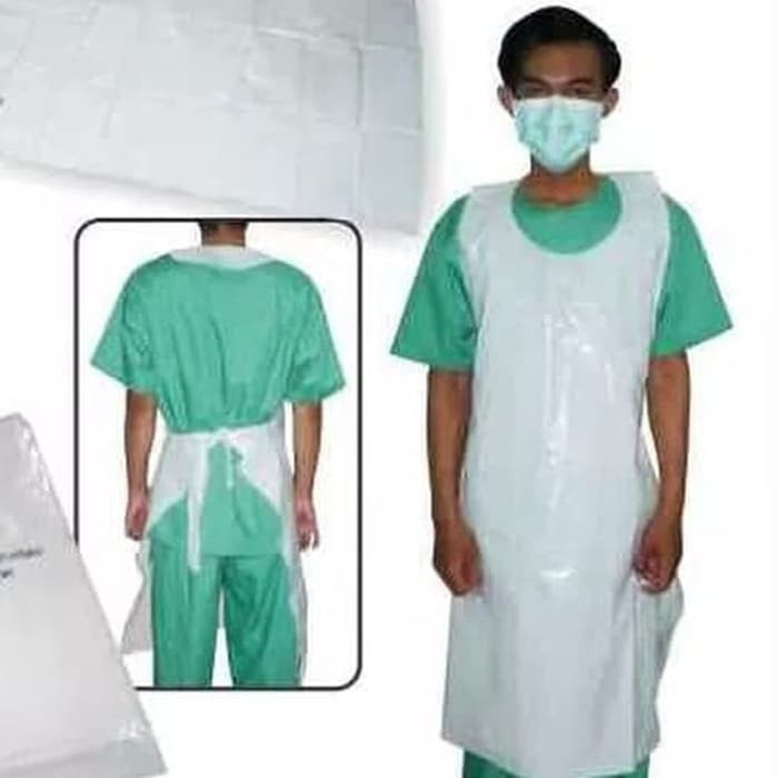 Jual Apron Plastik Clemek Baju Apron Medis Murah + Gratis Ongkir ...