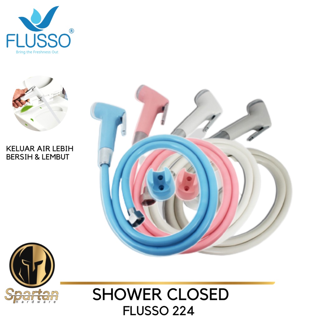 Jual FLUSSO SHOWER CLOSED | Jet Shower / Shower Closed / White | Shopee ...