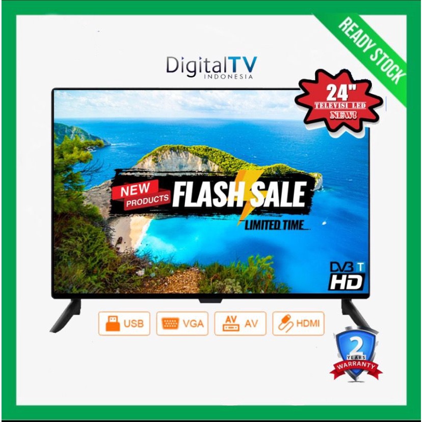 Jual LED TV 25 INCH HD TELEVISI FULL LAYAR GARANSI 1TAHUN SUPPORT HDMI ...