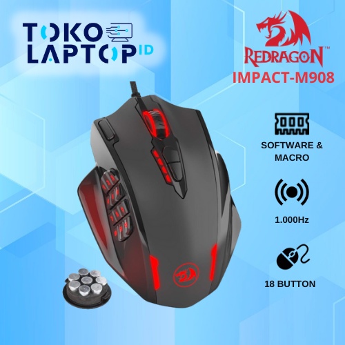 Jual Redragon M908 Impact Wired Gaming Mouse | Shopee Indonesia