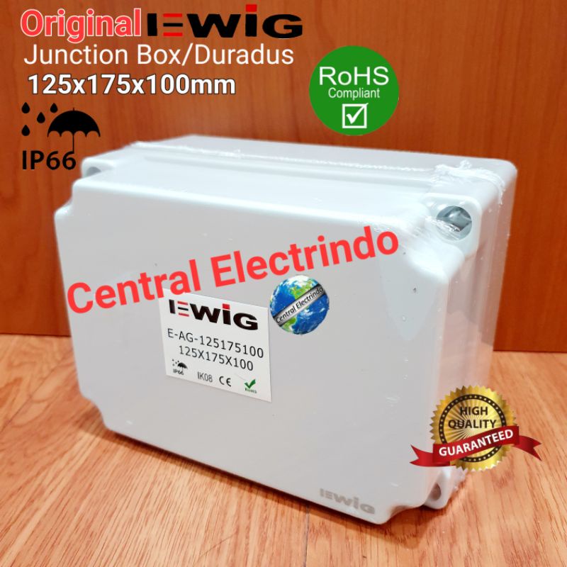 Jual Junction Box AG 125×175×100mm Box Panel Plastik ABS EWIG Polos IP66. | Shopee Indonesia