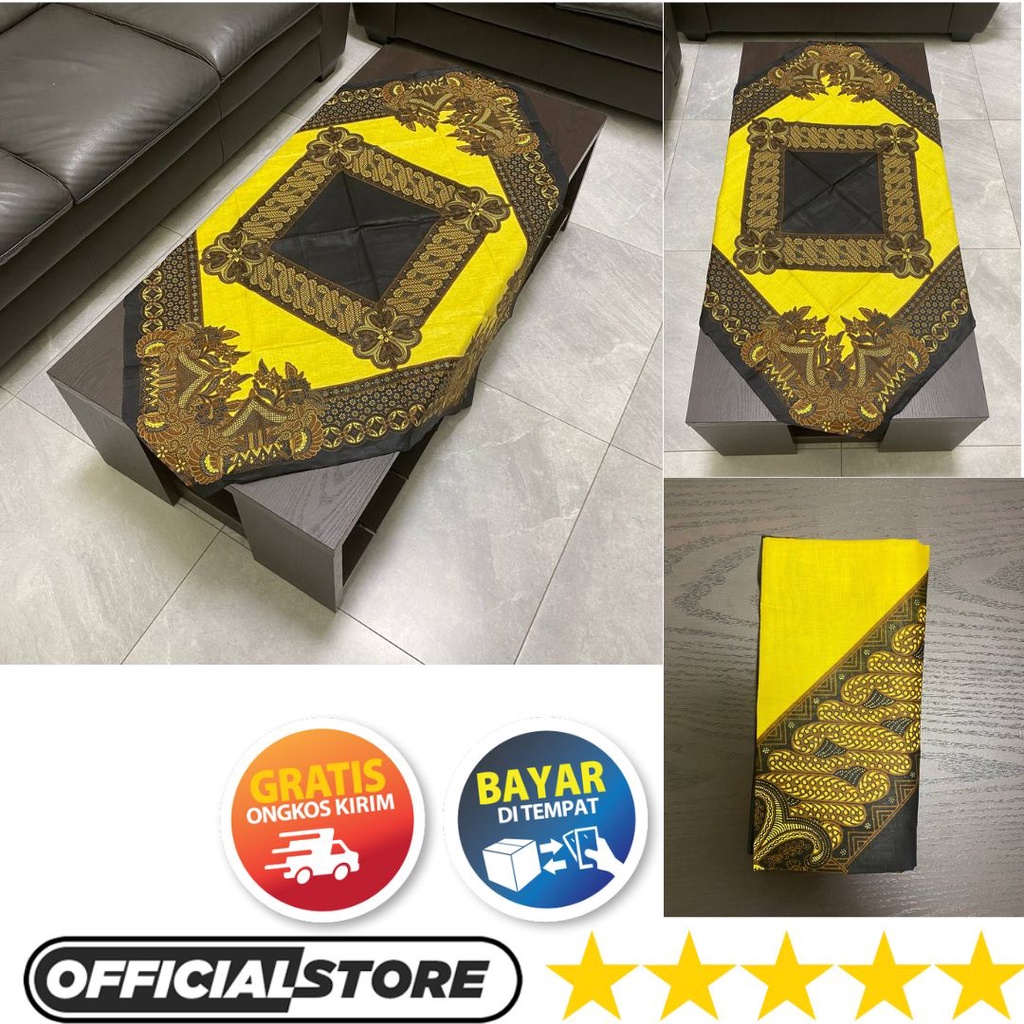 Jual Taplak Meja Tamu Set Kain Motif Batik Modern Bahan Katun Halus ...