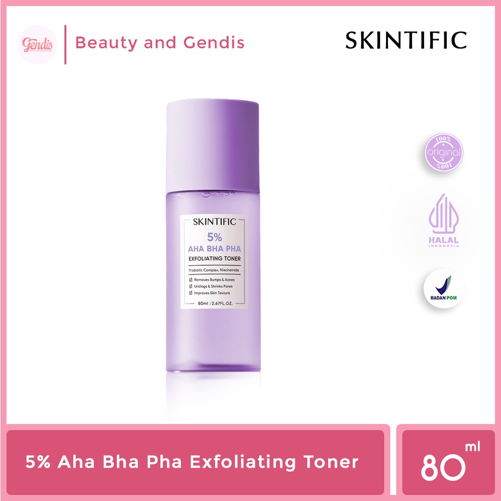 Jual SKINTIFIC - 5% Aha Bha Pha Exfoliating Toner Face Eksfoliasi wajah Glow and Smooth Skin ...