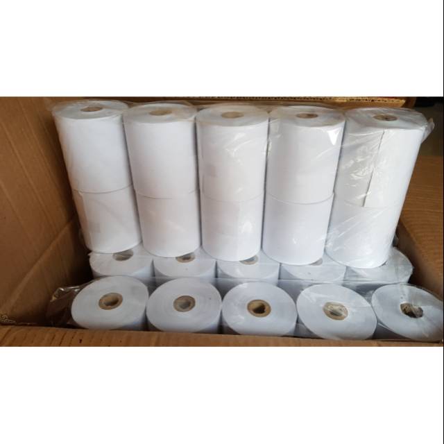 Jual WOYA Kertas Kasir Struk Paper Roll HVS 1ply 75x60mm POS Printer ...