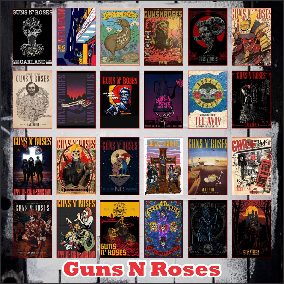 Jual (24PCS A4) Poster Band Wall Collage Wall Poster Aesthetic Collage ...