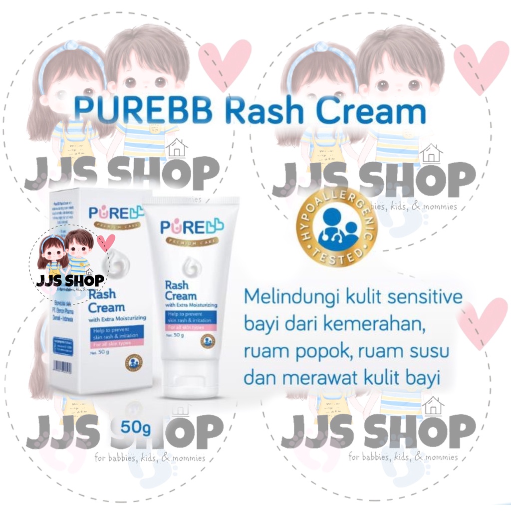 Jual PURE BB PUREBB BABY RASH CREAM 50GR KRIM RUAM KULIT ANAK BAYI ...
