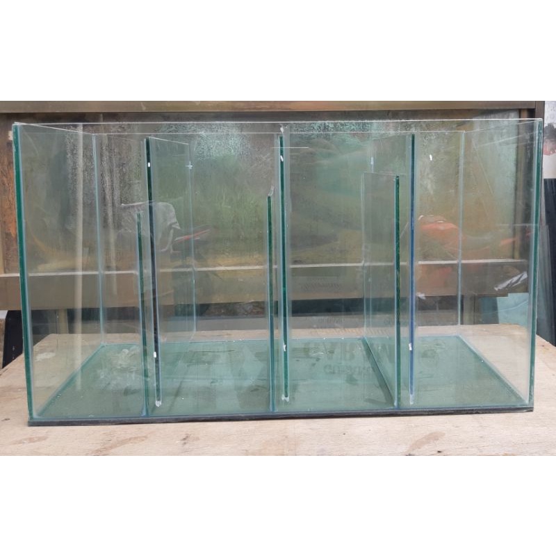 Jual Sump Filter Aquarium Kaca Ukuran 60x30x40 5 ml 3 Chamber | Shopee ...