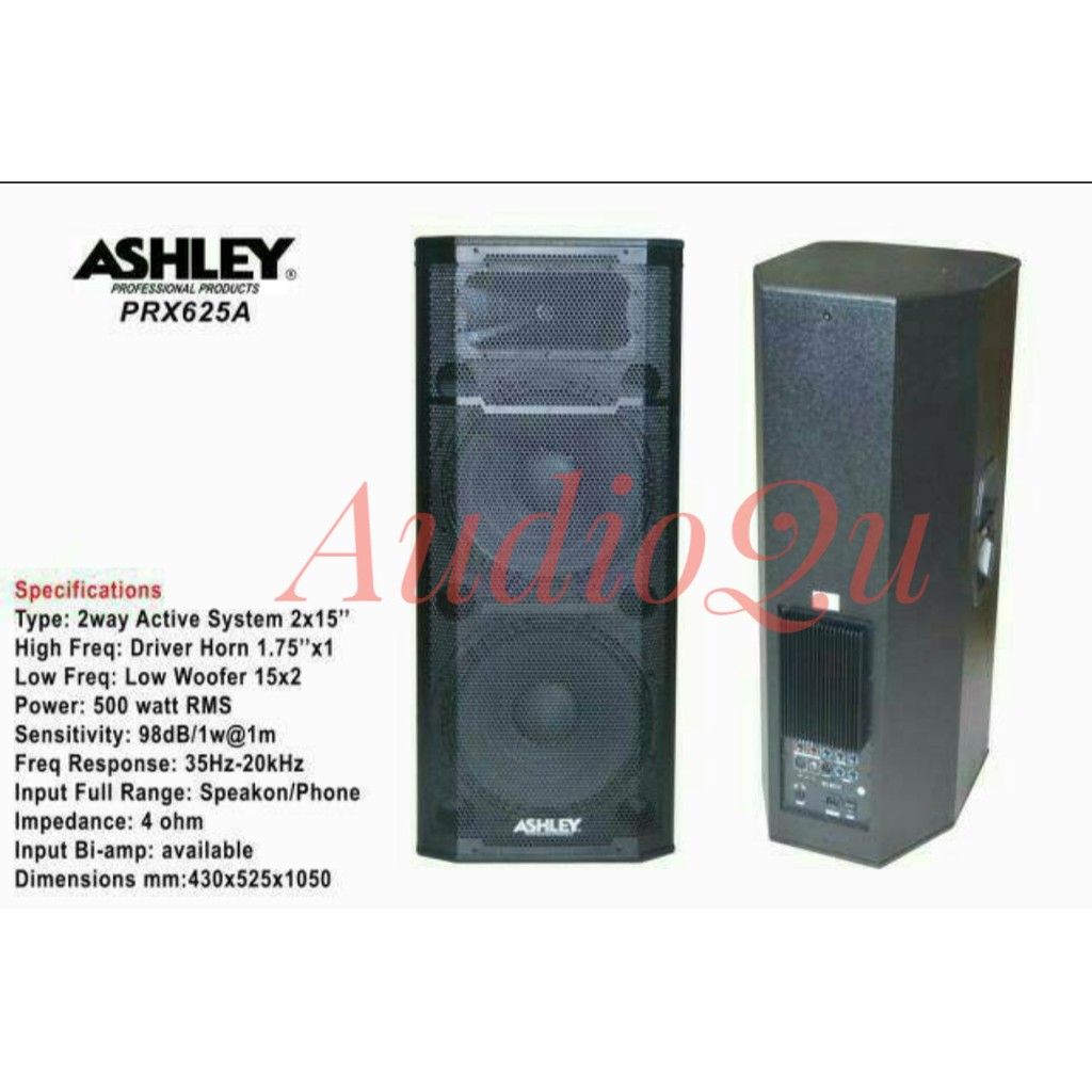 Jual Speaker Aktif 2 Way System 15 Inch Ashley PRX 625A/ PRX 625 A ...