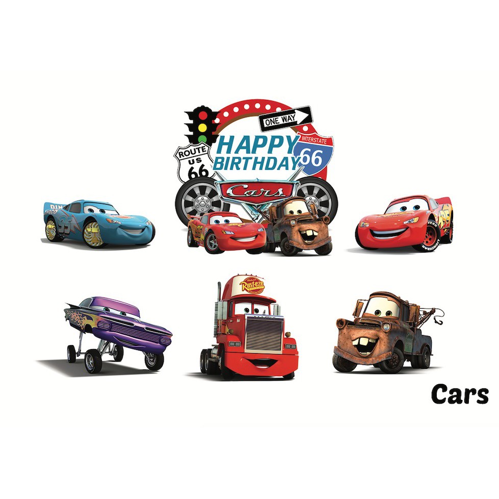 Jual Topper Kue Cars (6pcs) | Shopee Indonesia