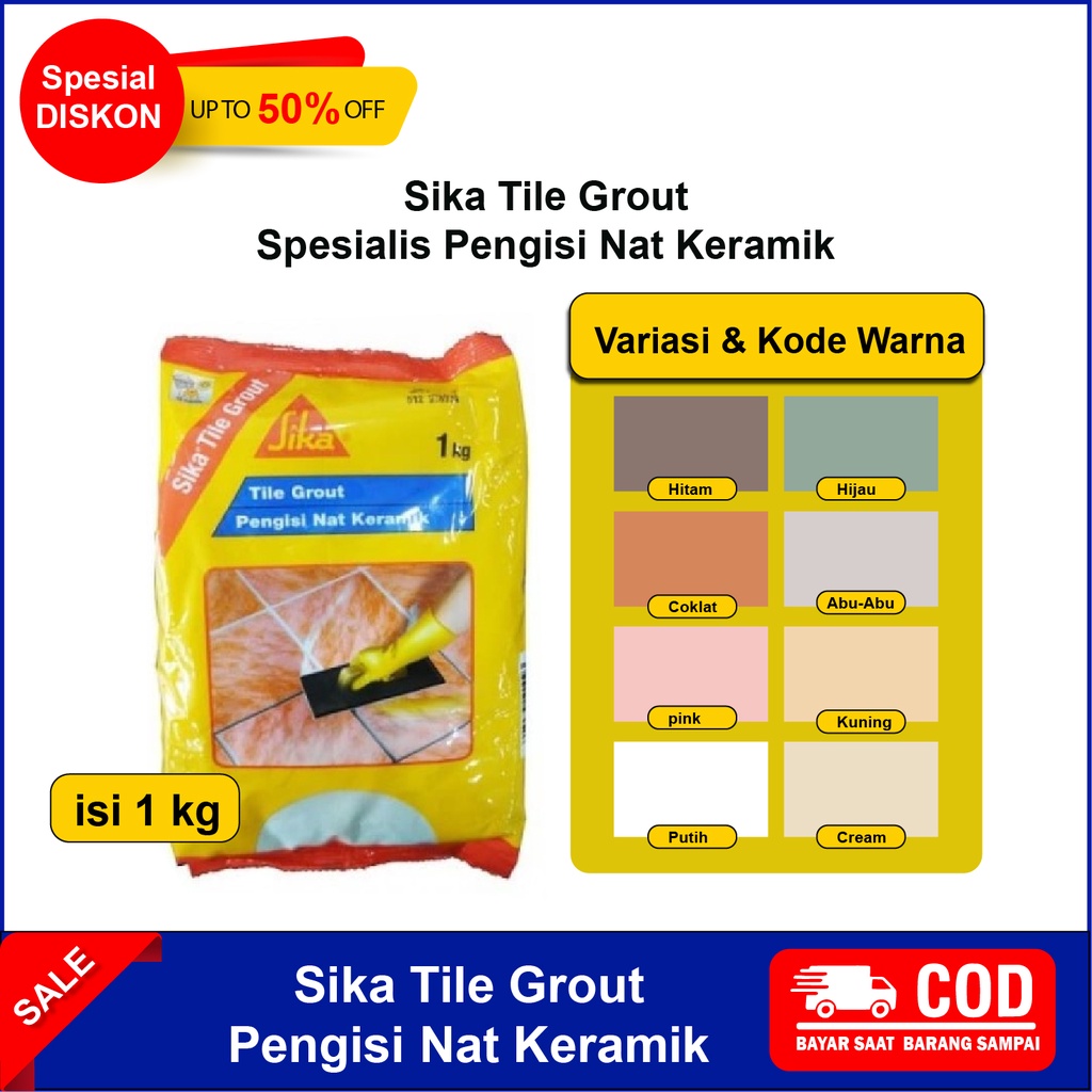 Jual Sika Tile Grout Pengisi Nat Keramik Perekat Sambungan Keramik ...