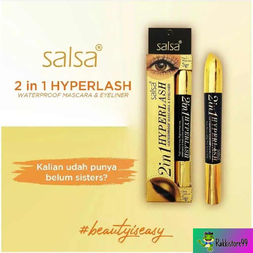 Jual ️Rakkistore99 ️Salsa Mascara & eyeliner 2in1 / Bold Eyeliner ...