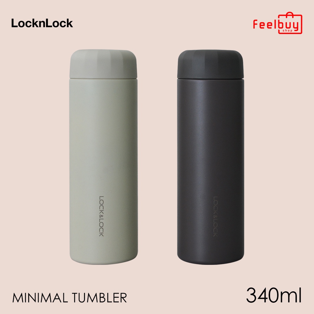 Jual LocknLock Minimal Tumbler 340ML - LHC4174 Gray /Ivory | Shopee Indonesia