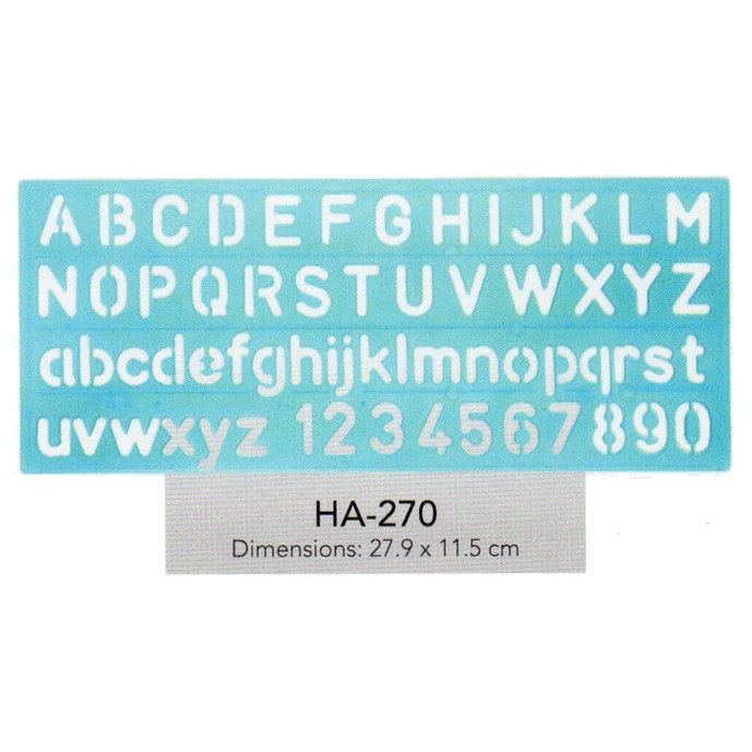 Jual butterfly alphabetic & wording ruler penggaris huruf dan angka ha ...