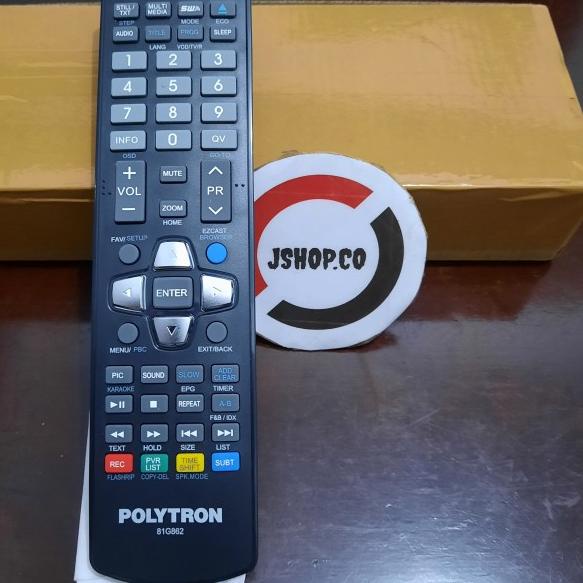Jual REMOTE/REMOT TV LCD LED POLYTRON 81G862 TV DVB HIFI DVD ORIGINAL ...