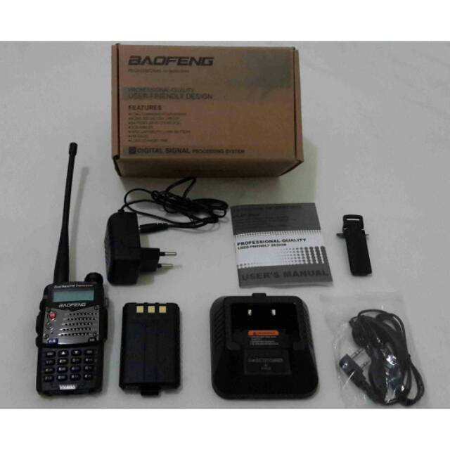 Jual HT Baofeng UV5RA Dual Band - Bopeng UV 5RA Walky Talky Radio Komunikasi 5R A Garansi 1 ...