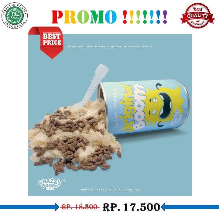 Jual Snazzy Boom Arum Manis / Rambut Nenek Original Kaleng 60g | Shopee ...
