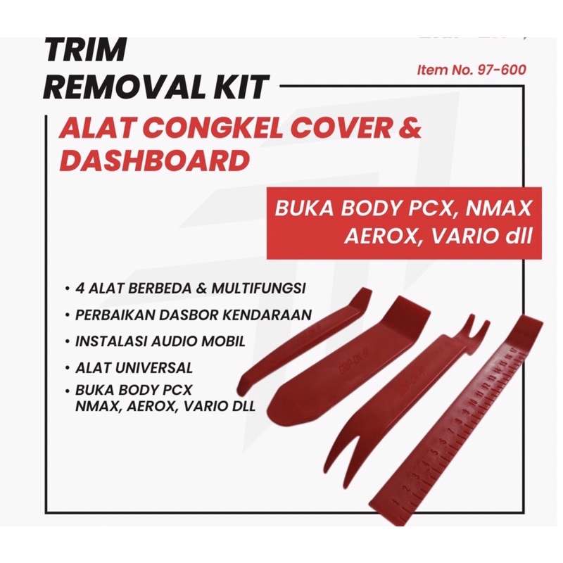 Jual GRIP ON Trim Removal Kit Alat congkel Cover & Dashboard/ buka body ...