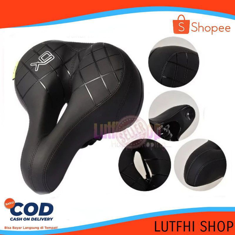 Jual Sadel Jok Sepeda Comfortable Shock Absorption with Tail Warning ...