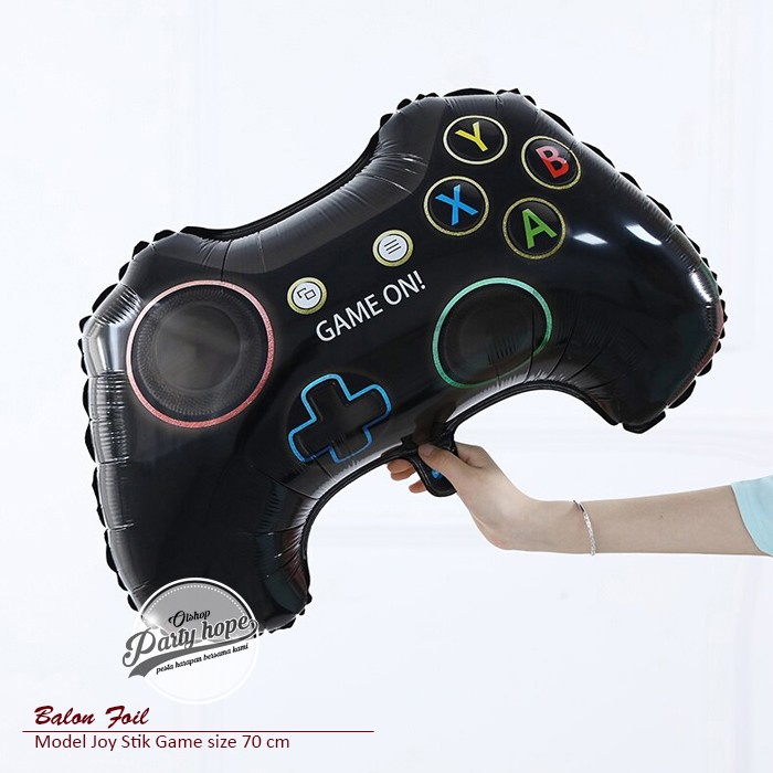 Jual balon foil game on / balon foil joystick game / balon birthday ...