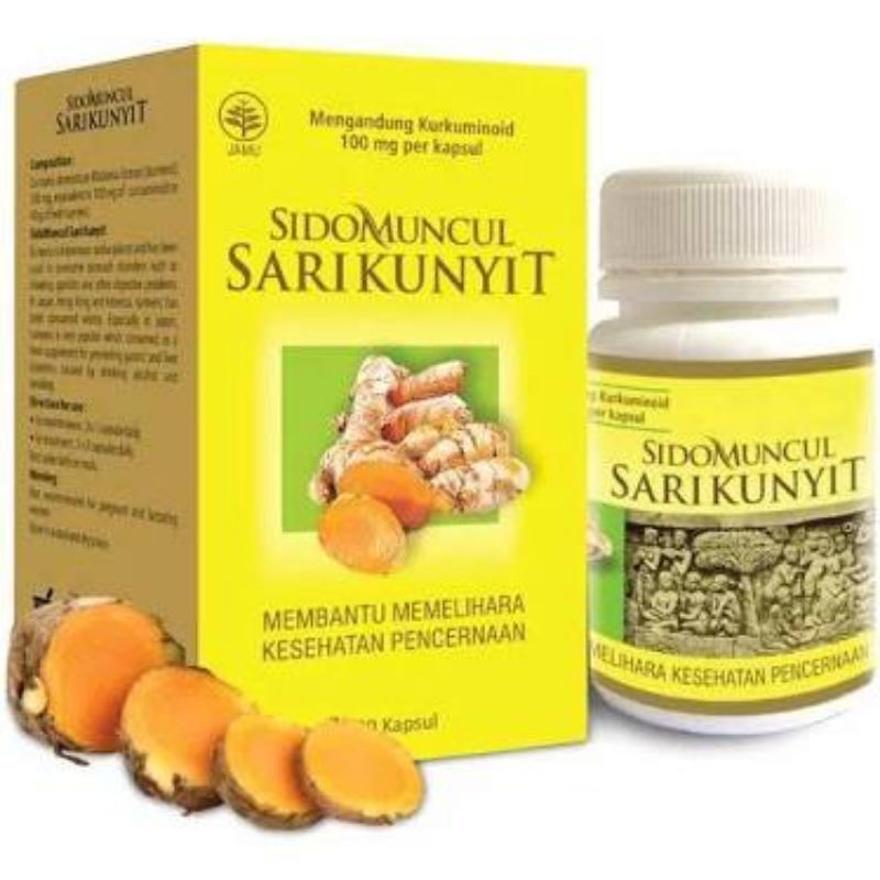 Jual SIDO MUNCUL SARI KUNYIT - LAMBUNG & MAAG DAN PENCERNAAN - 50 ...
