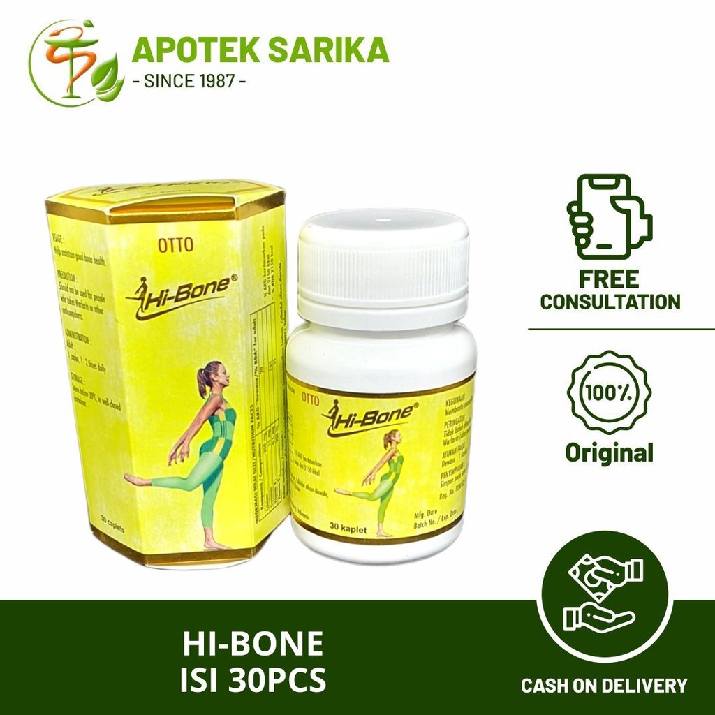 Jual Hi bone isi 30pcs (suplemen calcium memelihara kesehatan tulang ...