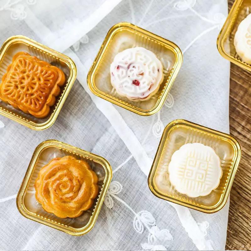 Jual Mika Tray Gold Mooncake 50gr/ Tray Kue Bulan (isi 10pcs) | Shopee Indonesia
