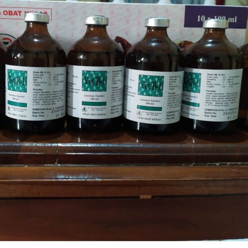 Jual b1 duta kaisar vitamin injeksi 100ml obat hewan | Shopee Indonesia